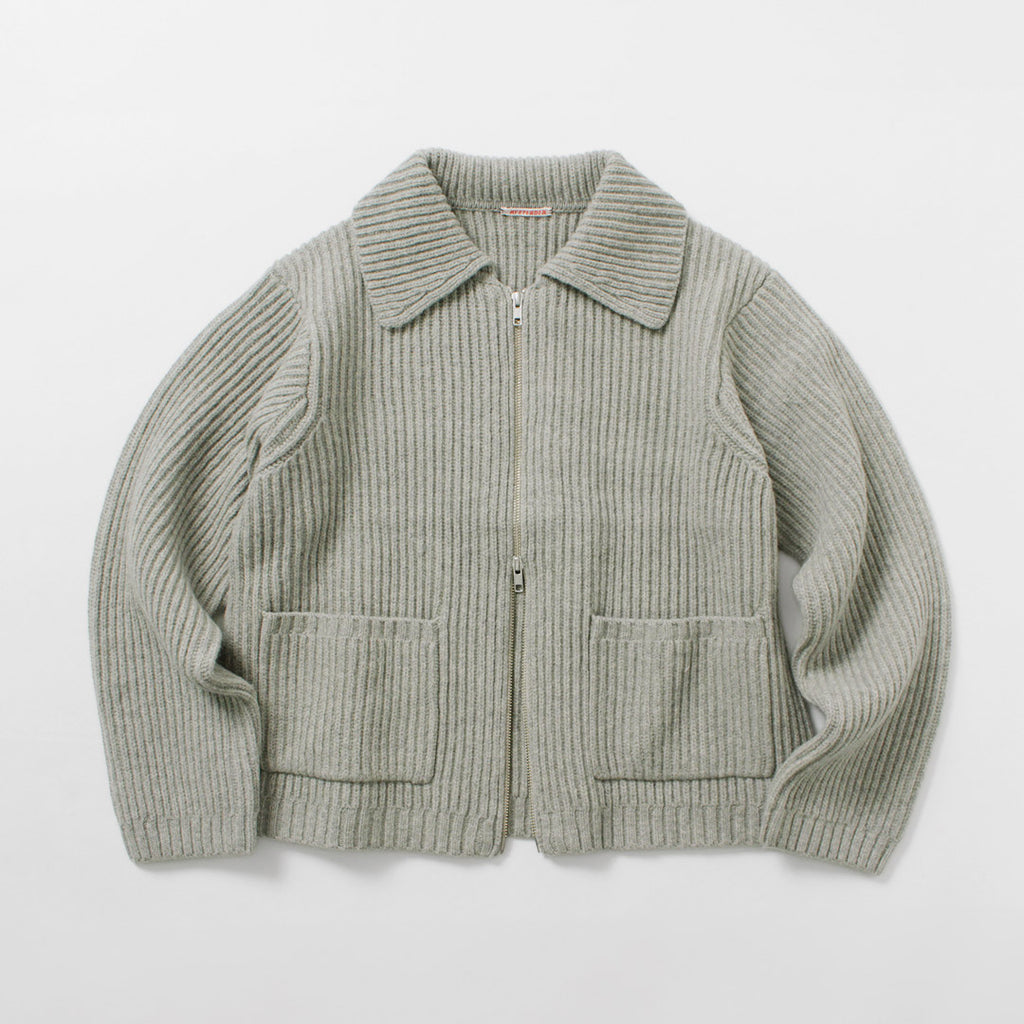 RYE TENDER（ライテンダー） ジェローム ジャケット 片畦編みフルジップブルゾン / カーディガン メンズ レディース ユニセックス｜ROCOCO ONLINE STORE