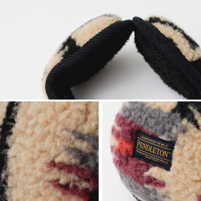 PENDLETON（ペンドルトン） ボア イヤーマフラー / 後ろ耳当て 折りたたみ 柄 メンズ レディース BOA EAR MUFF｜ROCOCO ONLINE STORE