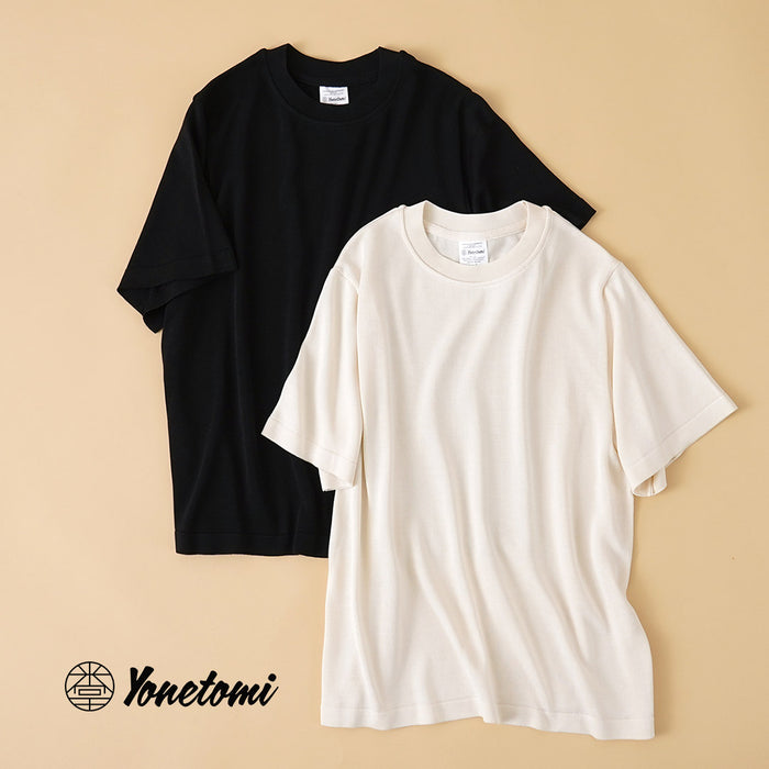 YONETOMI NEW BASIC（ヨネトミニューベーシック）ヘビーウエイト シルクニット Tシャツ｜ROCOCO ONLINE STORE