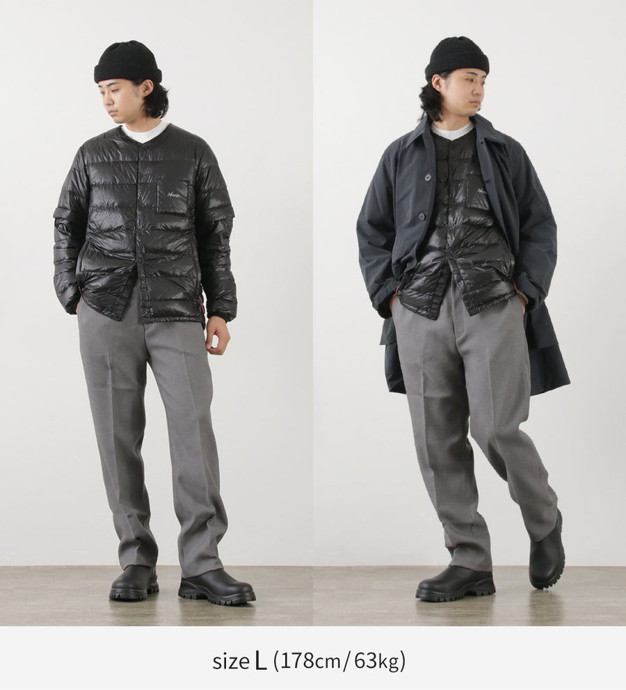 NANGA（ナンガ） インナー ダウンカーディガン デタッチャブル スリーブ｜ROCOCO ONLINE STORE