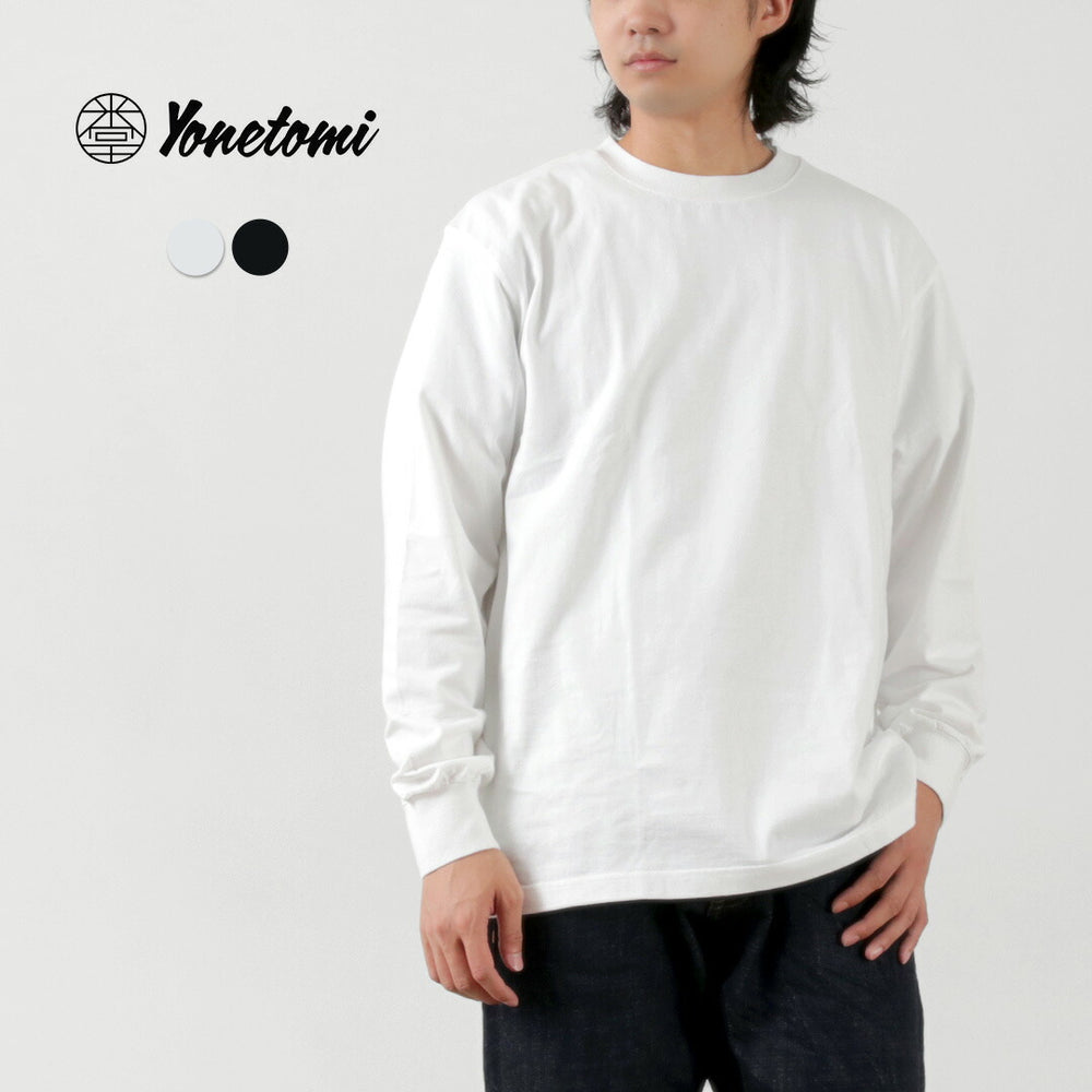 YONETOMI NEW BASIC（ヨネトミニューベーシック） ニューベーシック Tシャツ ロングスリーブ / 長袖 メンズ 厚手 無地 綿100 日本製 米冨 NEW BASIC T ...