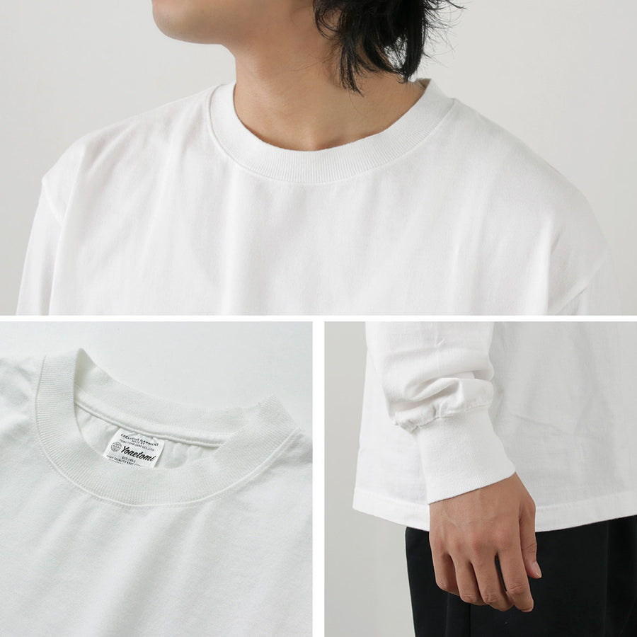 YONETOMI NEW BASIC（ヨネトミニューベーシック） ニューベーシック Tシャツ ロングスリーブ / 長袖 メンズ 厚手 無地 綿100 日本製 米冨 NEW BASIC T ...