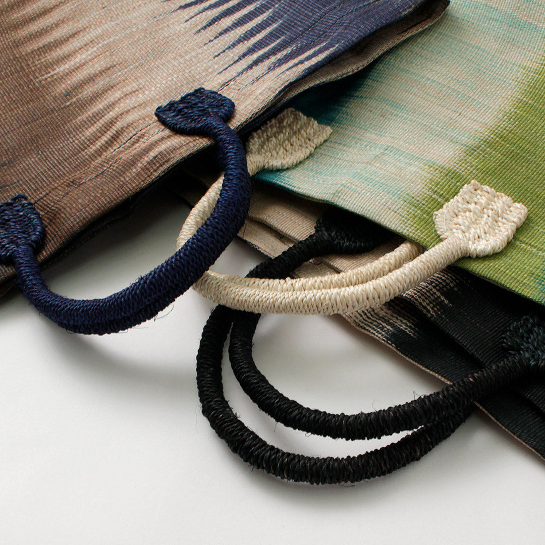 LARONE（ラロネ） ビッグ トートバッグ パターン / レディース ハンドバッグ 大容量 天然素材 草木 Big Tote Patter ...