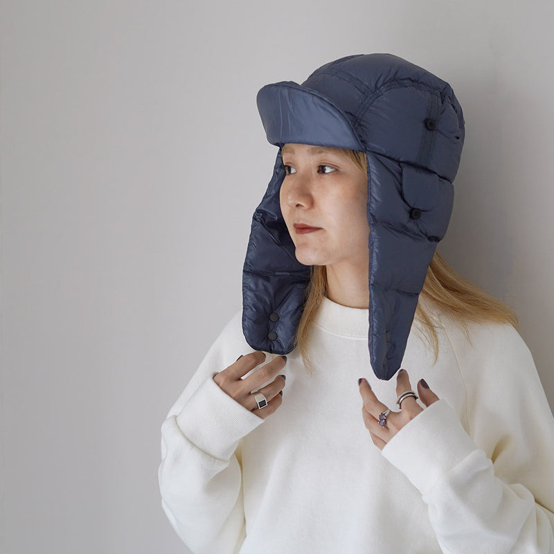 NANGA（ナンガ） マウンテンロッジ ダウン イヤーフラップキャップ / フライトキャップ 帽子 アウトドア ユニセックス MOUNTAIN ...