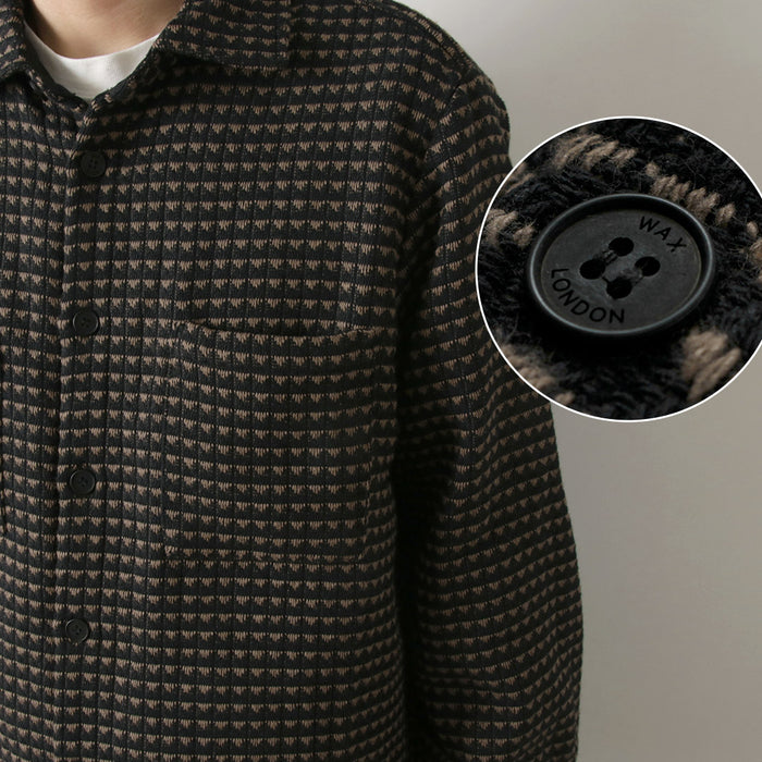WAX LONDON（ワックスロンドン） ホワイティング オーバーシャツ / メンズ ジャケット シャツ ライトアウター WHITING ...