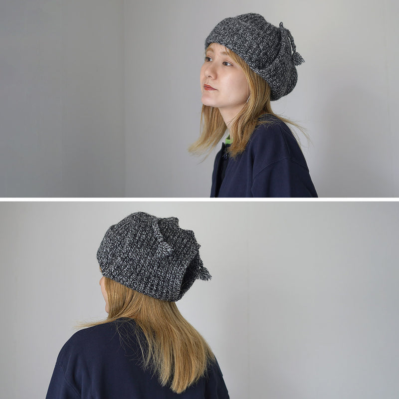 HICOSAKA（ヒコサカ） ニット フライトキャップ / メンズ レディース 帽子 ウール コットン 日本製 Knit Flight Cap｜ROCOCO ONLINE STORE