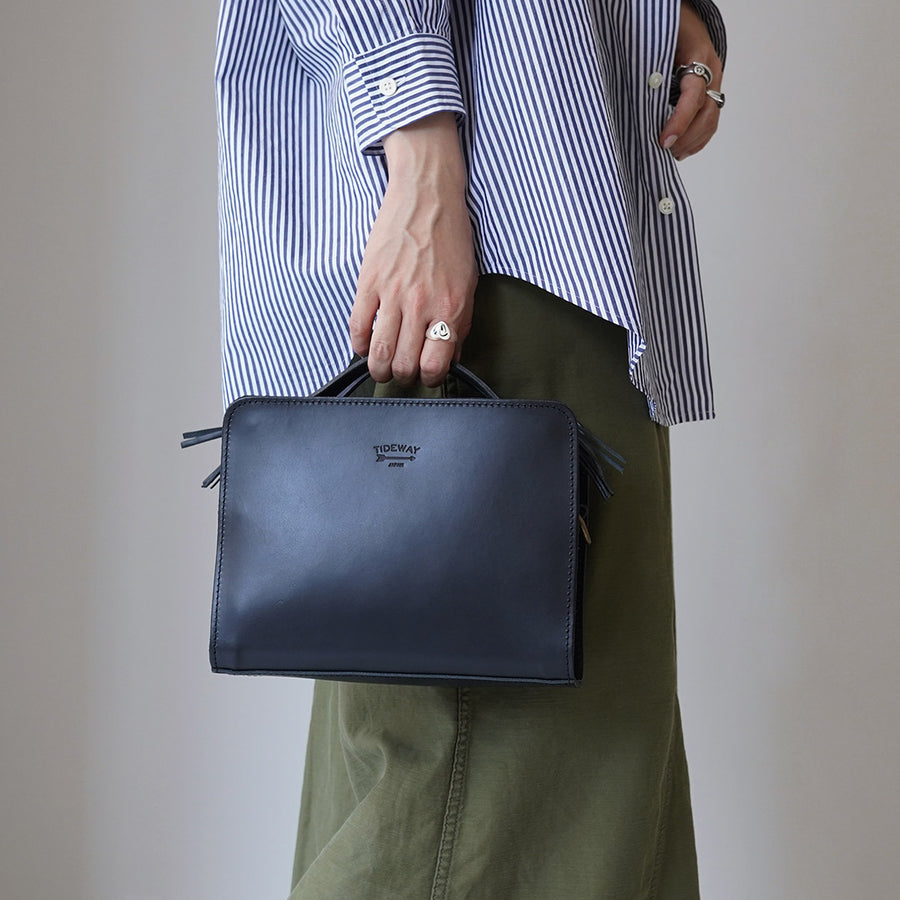 TIDEWAY（タイドウェイ） NUME シカクボストン / バッグ 鞄 かばん ショルダー ミニバッグ 本革 牛革 レザー 日本製 無地 ...