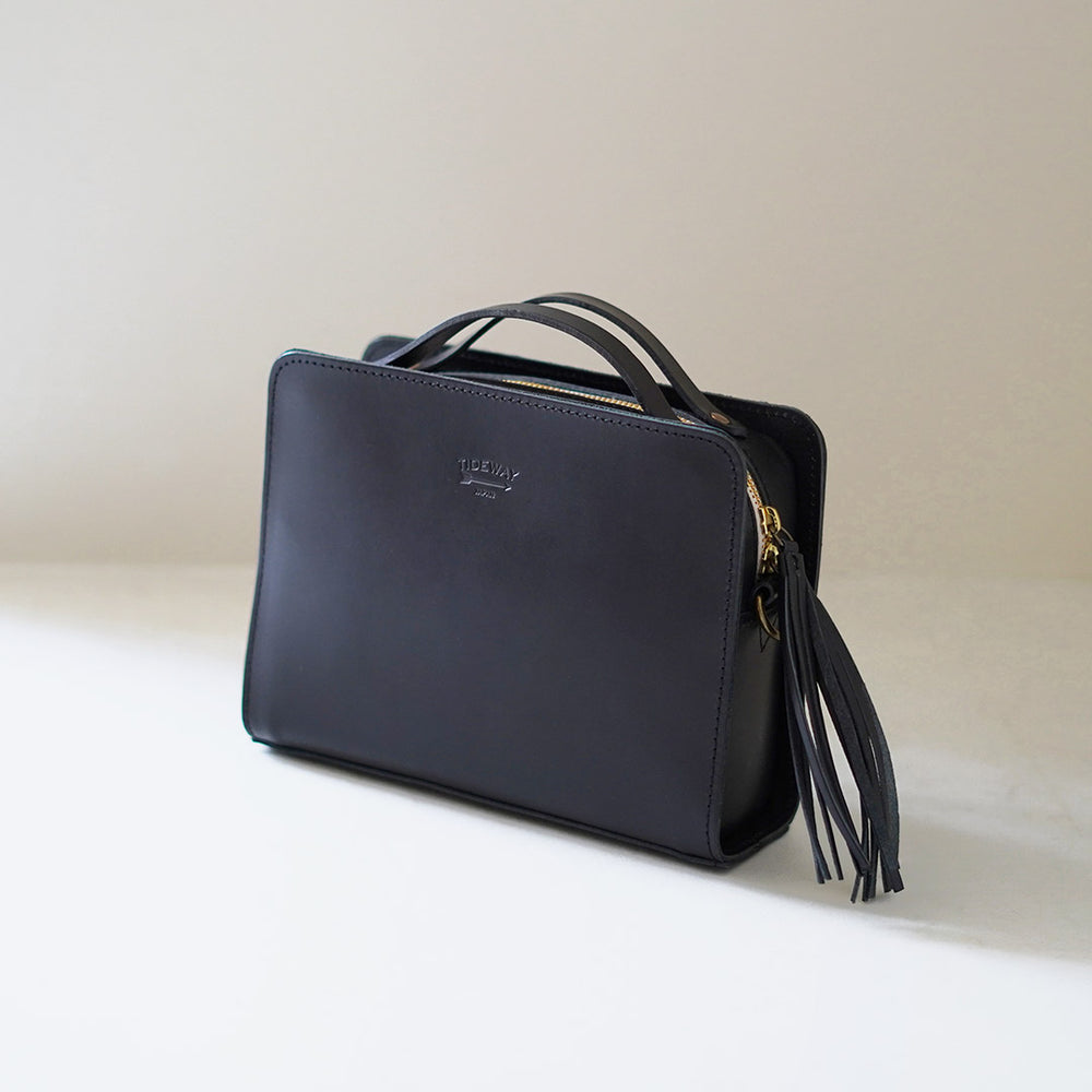 TIDEWAY（タイドウェイ） NUME シカクボストン / バッグ 鞄 かばん ショルダー ミニバッグ 本革 牛革 レザー 日本製 無地 ...