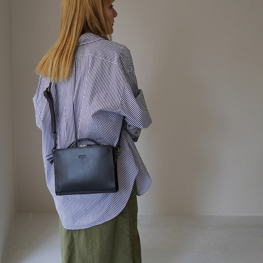 TIDEWAY（タイドウェイ） NUME シカクボストン / バッグ 鞄 かばん ショルダー ミニバッグ 本革 牛革 レザー 日本製 無地 ...