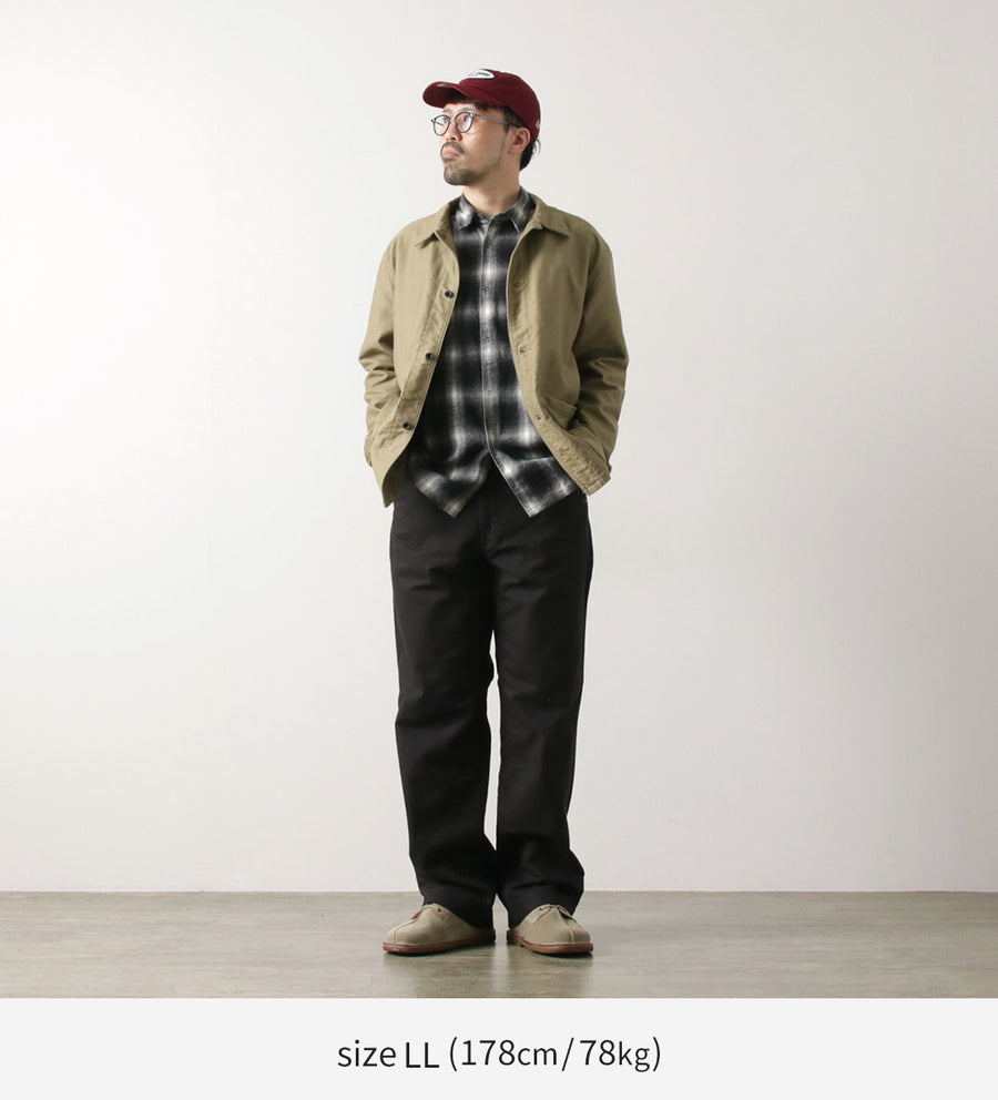 FOB FACTORY（FOBファクトリー） F2451 デッキ カバーオール / ジャケット アウター ワーク コットン メンズ 経年変化 ...