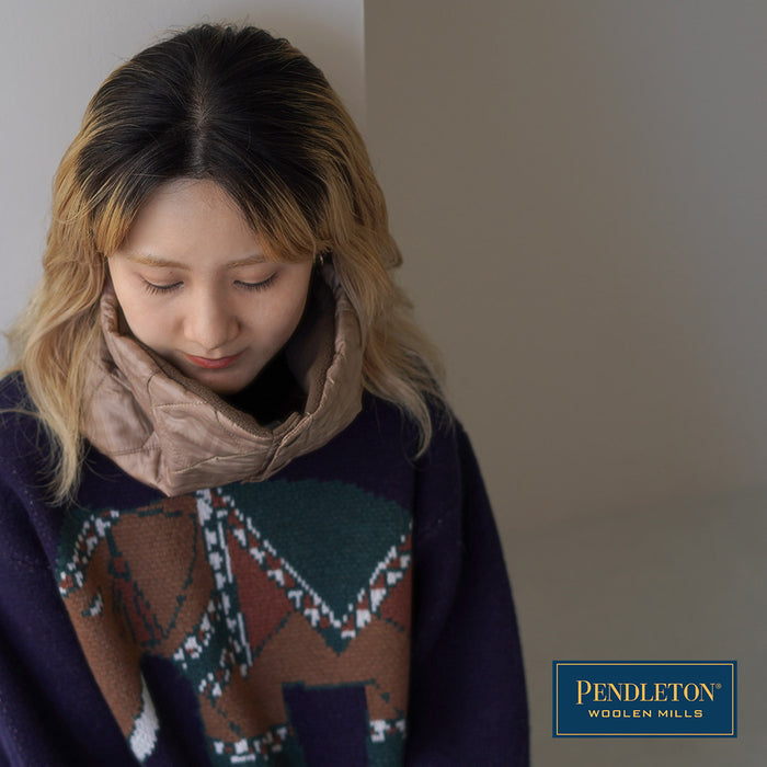 PENDLETON（ペンドルトン） キルティング ネックウォーマー / 防寒 軽量 フリース 中綿 アウトドア ユニセックス メンズ レディース｜ROCOCO ONLINE STORE