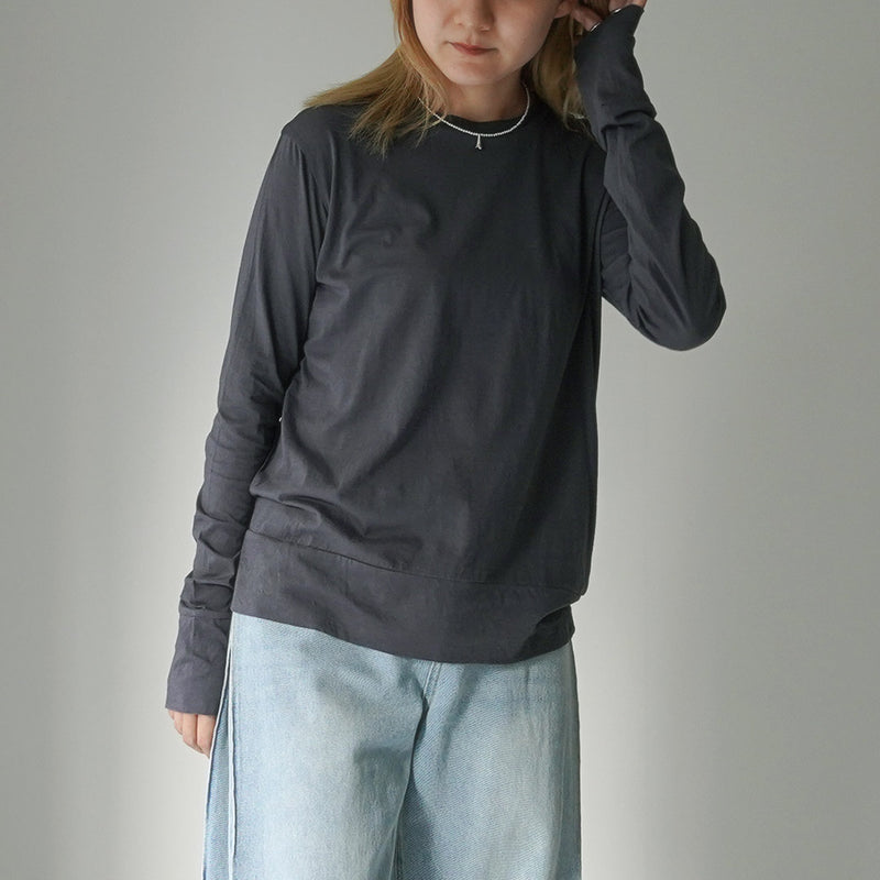 TUMUGU（ツムグ） フェザリーコットン 天竺 クルーネックT｜ROCOCO ONLINE STORE