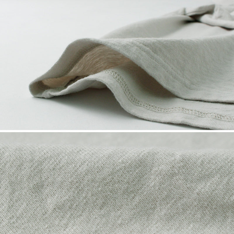 KEMA DESIGNS（ケマデザインズ） リネンコットン キーネックTシャツ / メンズ カットソー 半端丈 七分袖 天然素材 麻 コットン 日本製 Hemp/Cotton Key-Neck ...