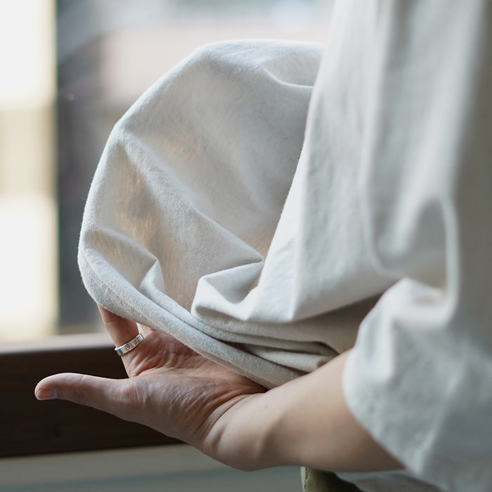 KEMA DESIGNS（ケマデザインズ） リネンコットン キーネックTシャツ / メンズ カットソー 半端丈 七分袖 天然素材 麻 コットン 日本製 Hemp/Cotton Key-Neck ...