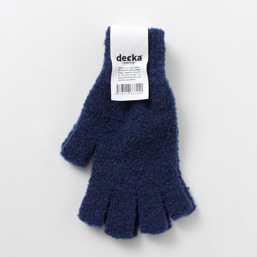 DECKA QUALITY SOCKS（デカ） フィンガーレスグローブ アルパカ / ユニセックス 手袋 ウール 日本製 Fingerless ...