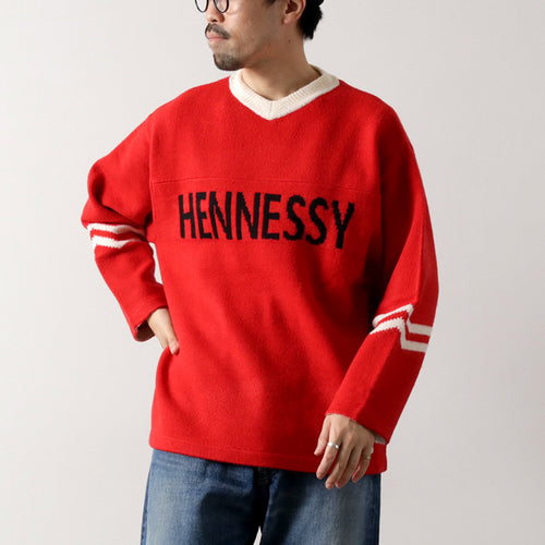 SON OF THE CHEESE（サノバチーズ） ヘネシー フットボール セーター / トップス ニット Vネック メンズ HENNY ...