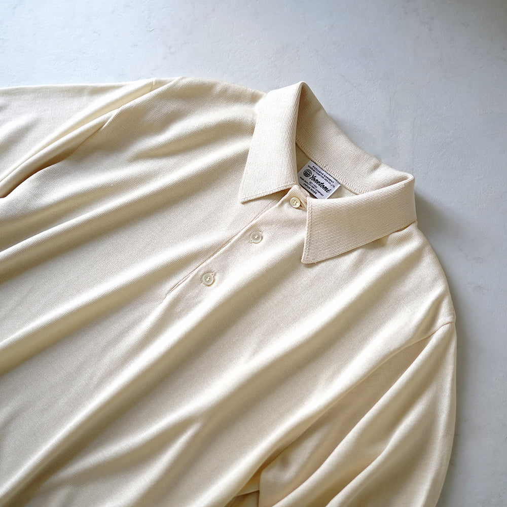 YONETOMI NEW BASIC（ヨネトミニューベーシック） シルクニット ポロシャツ / メンズ 半袖 ポロシャツ シルク100％ 日本製 SILK KNIT P/L｜ROCOCO ...