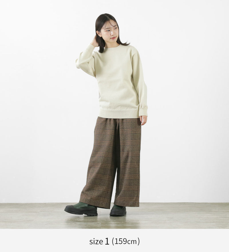 YONETOMI NEW BASIC（ヨネトミニューベーシック） リジッド カシミア ニット プルオーバー セーター カシミヤ クルーネック｜ROCOCO ONLINE STORE