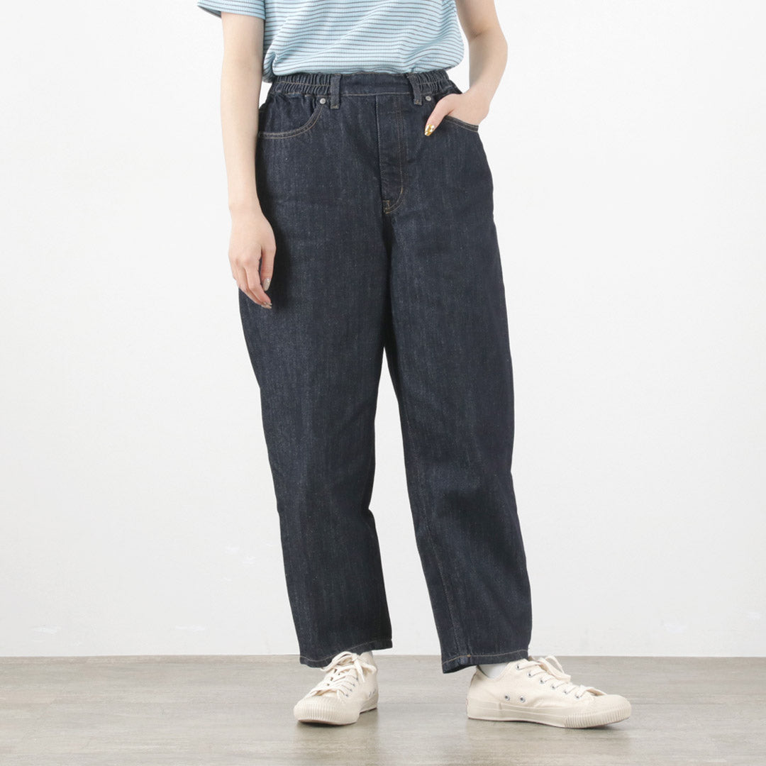 KELEN（ケレン） ROY イージーフィット デニム / レディース パンツ ストレート ウエストゴム 綿 ROY Easy Fit De ...