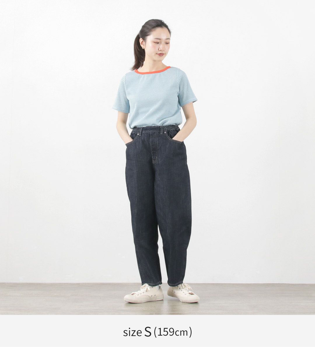 KELEN（ケレン） ROY イージーフィット デニム / レディース パンツ ストレート ウエストゴム 綿 ROY Easy Fit De ...